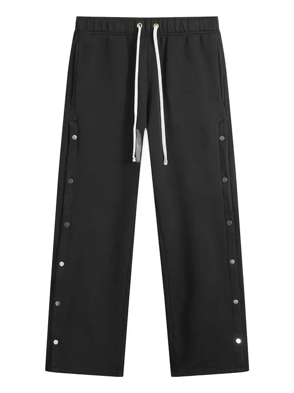 LES TIEN Heavyweight Classic Snap Pant - Black