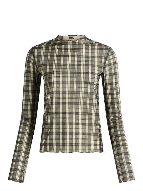 KNWLS Halcyon Long Sleeve Top - Combi Check