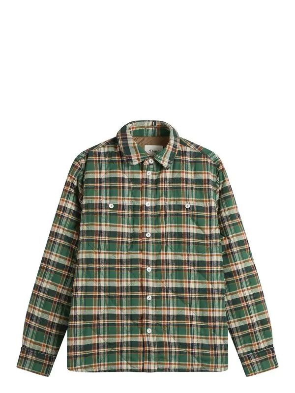 DRAKE'S X Nanga Quilted Shirt - Green