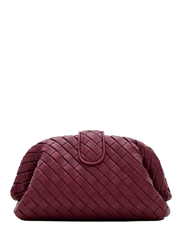 Bottega Veneta Lauren Clutch - Red