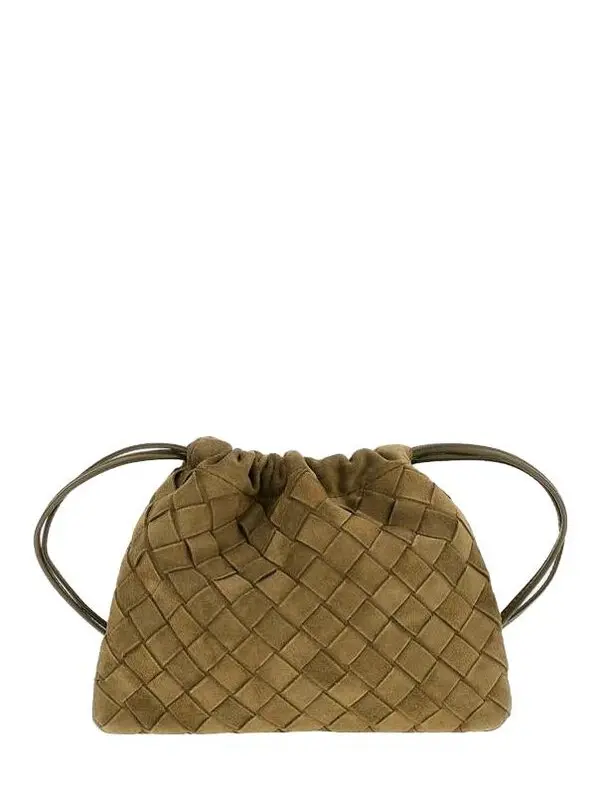 Bottega Veneta Nappa And Suede Clutch - Grey