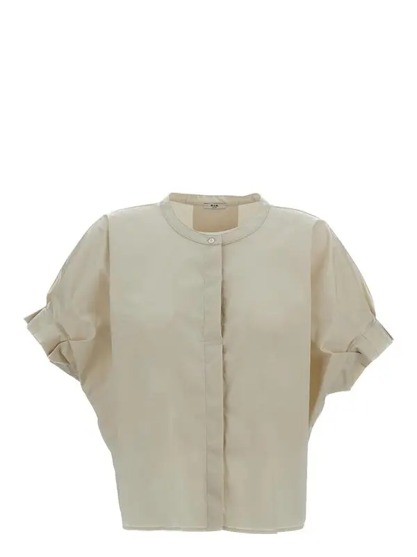 M.S.M. MILANO Short-sleeve Shirt - Beige