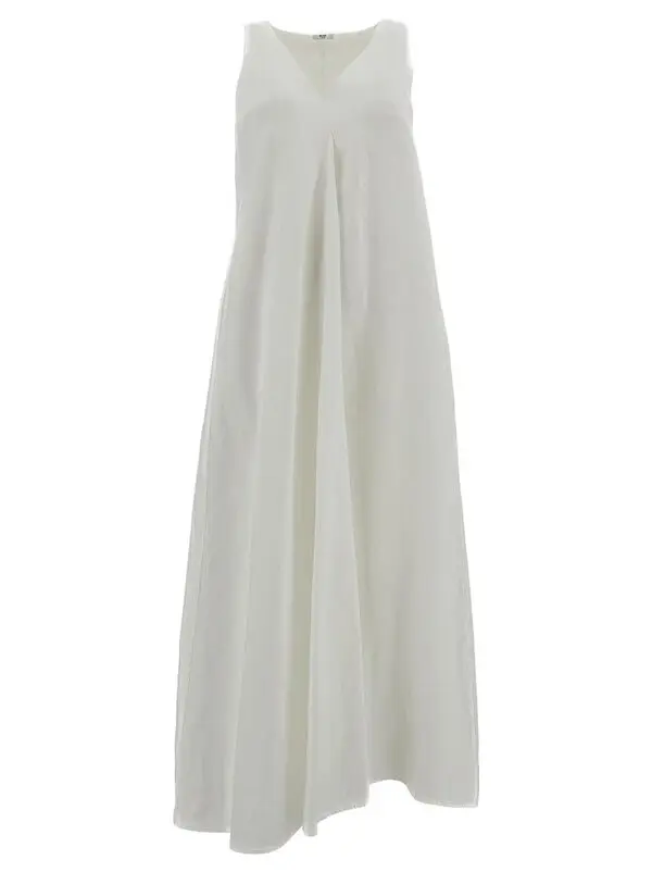 M.S.M. MILANO Sleeveless Long Dress - White