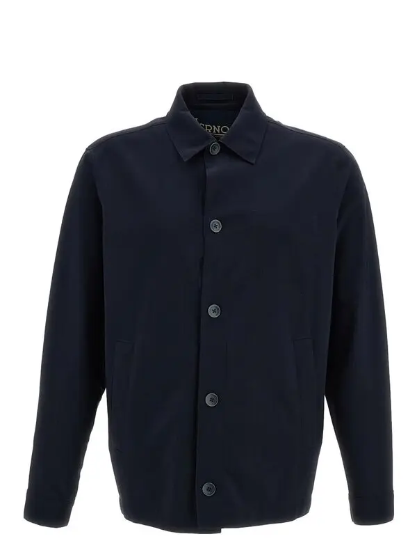Herno Technical Shirt Jacket - Blue