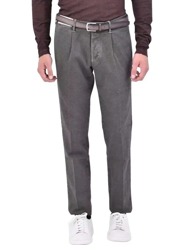 Incotex Textured Straight-leg Jeans - Black