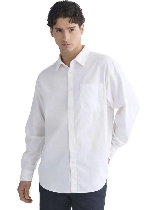 Everlane Lightweight Oversized Oxford Shirt - White