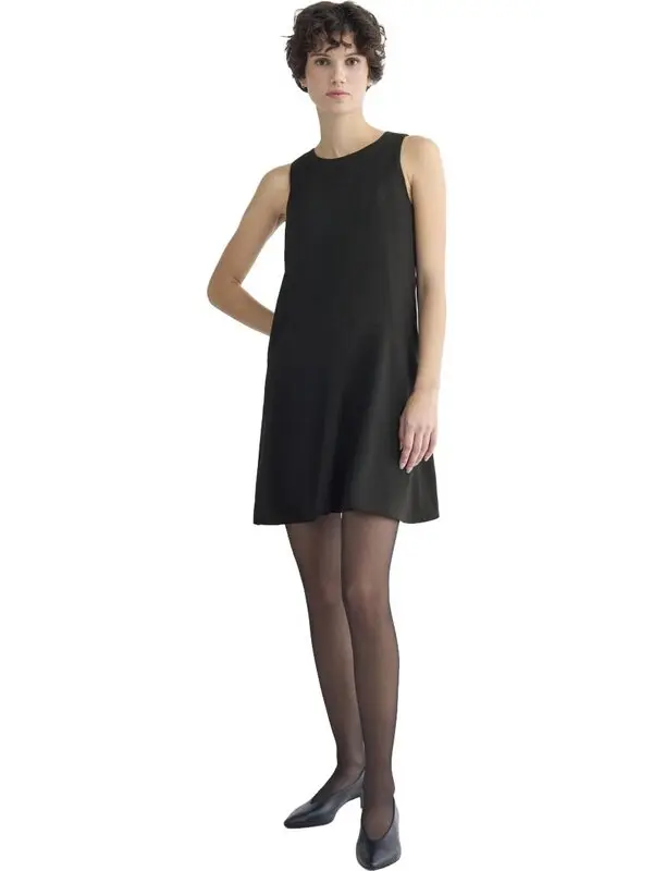 Everlane Drop Waist Mini Dress - Black