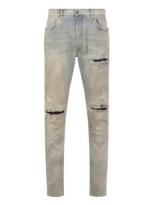 Amiri Suede Mx1 Jean - Perfect Antique Indigo