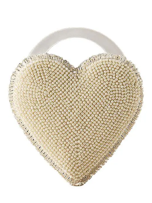 VANINA Reine De Coeur Heart Bag - Ivory