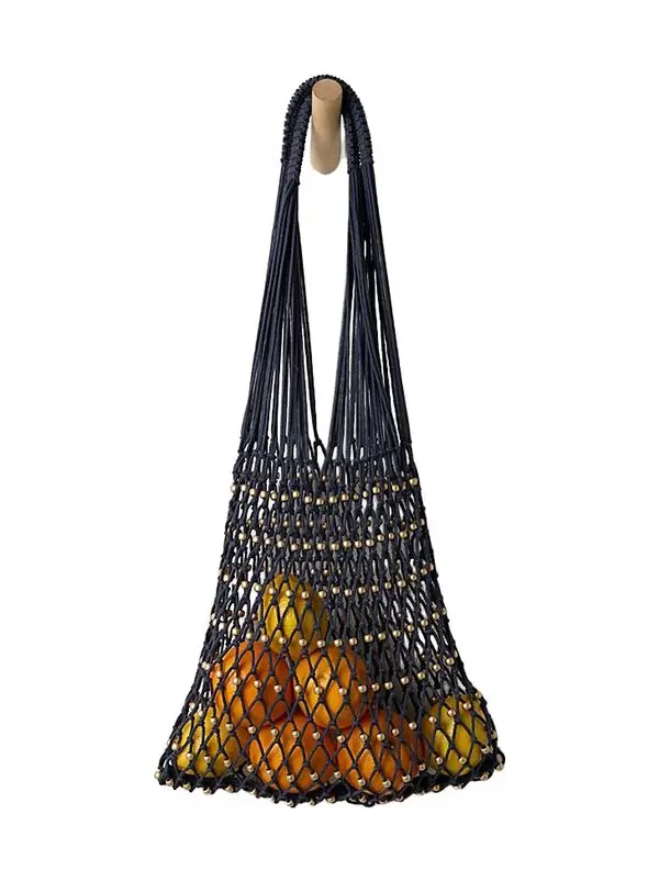 Free People Wishing Well Beaded Tote Bag - Blue