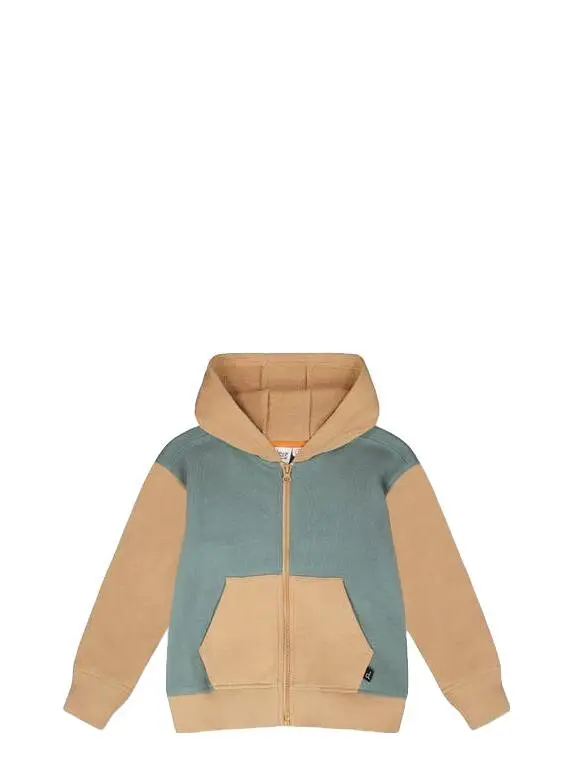 DEUX PAR DEUX Long Sleeve Hooded French Terry Cardigan - Mint Green