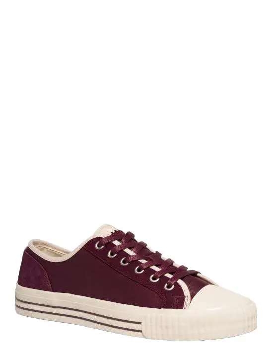 P.F. FLYERS Center Vintage Low-top Sneaker - Burgundy-antique White