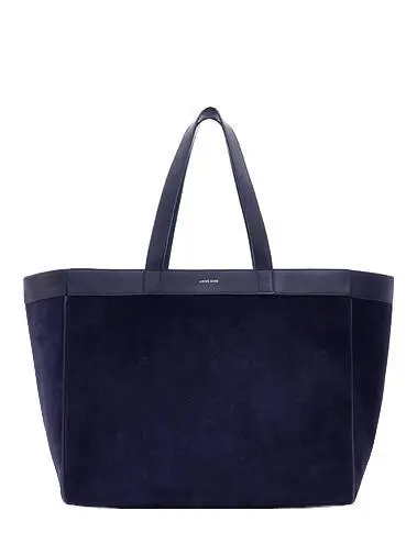 ANINE BING Rio Medium Tote - Navy Suede
