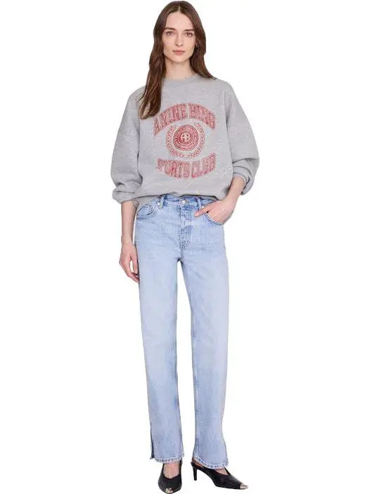 ANINE BING Miles Collegiate Sweatshirt - Grey