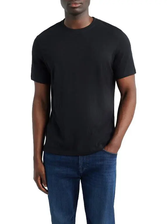 Robert Barakett Brightwood Slub Cotton T-shirt - Black