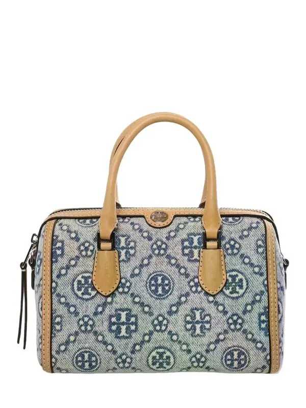 Tory Burch Patterned Barrel Top-handle Tote - Blue