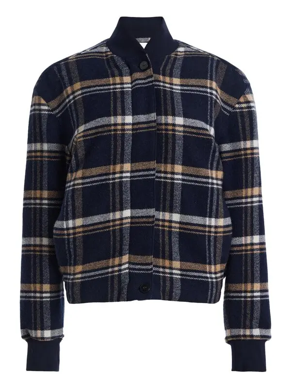 DARKPARK Sean Cashmere-wool Bomber Jacket - Plaid