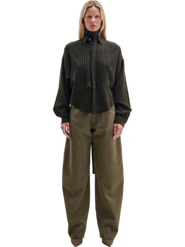 DARKPARK Khris Barrel-leg Pants - Olive