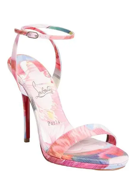 CHRISTIAN LOUBOUTIN Miss Z Queen Slingback Pumps - Pink Multi