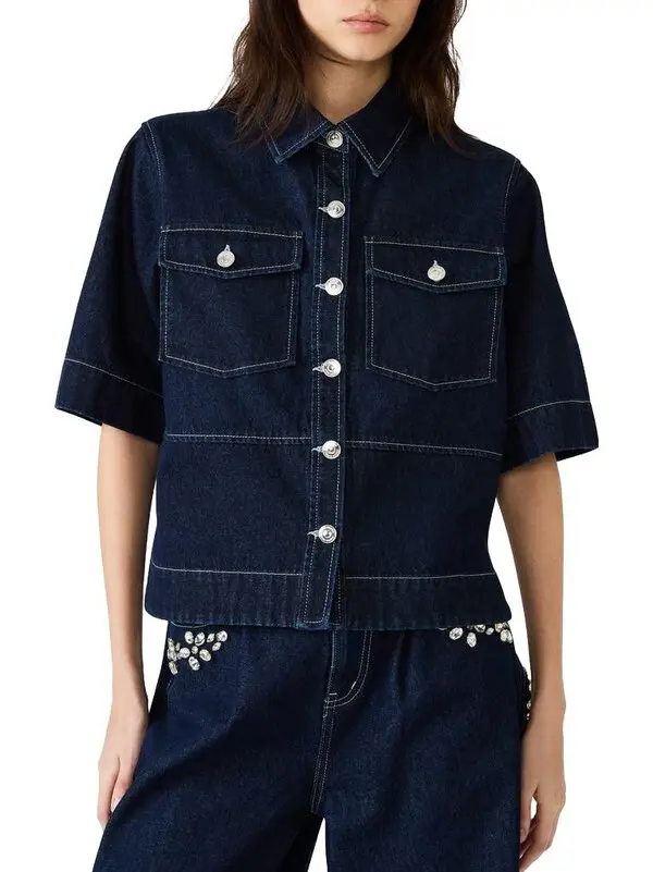 Steve Madden Eliana Denim Shirt - Bijou Blue