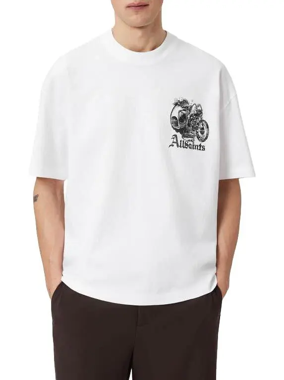 ALLSAINTS Panhead Graphic T-shirt - Optic White