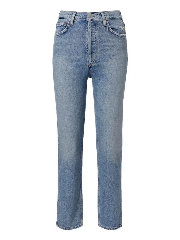 AGOLDE 90’s Pinch Waist Crop Straight Jeans - Blue