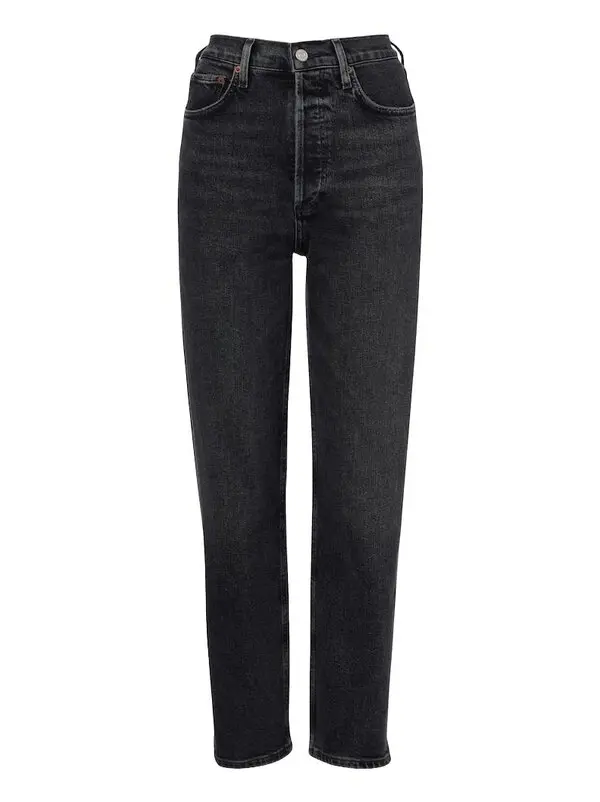 AGOLDE 90’s Pinch Waist Crop Straight Jeans - Grey