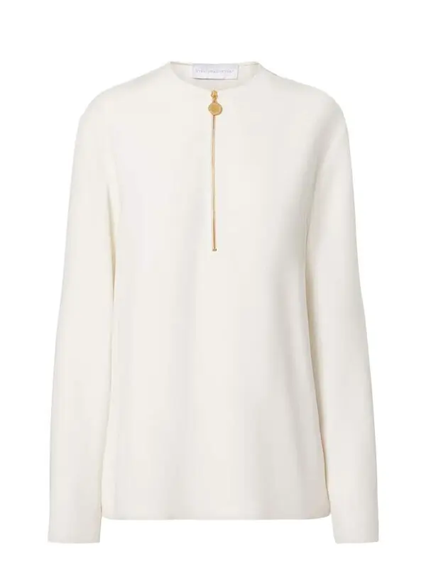 Stella McCartney Iconic Half-zip Top - White