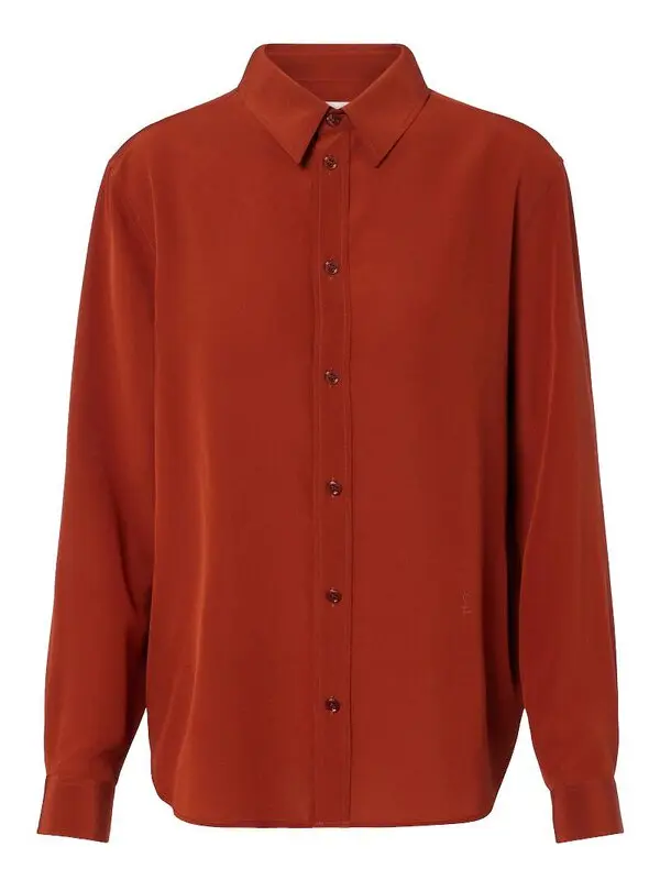 Saint Laurent Silk Shirt - Red