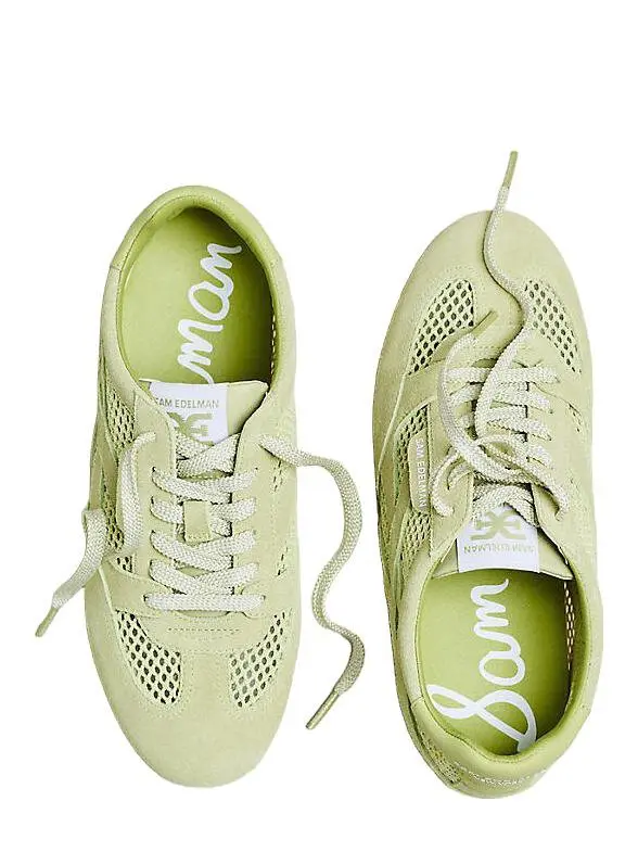 Sam Edelman Tobi Mesh Court Sneakers - Lime