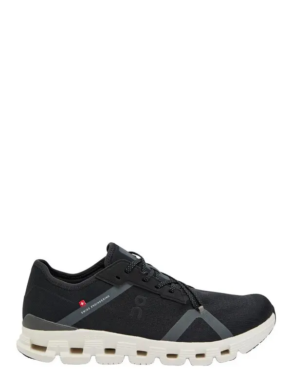 On Cloud X 4 Panelled Mesh-knit Sneakers - Black