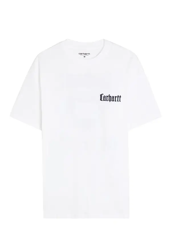 Carhartt Work In Progress Schooling Logo-embroidered Cotton T-shirt - White