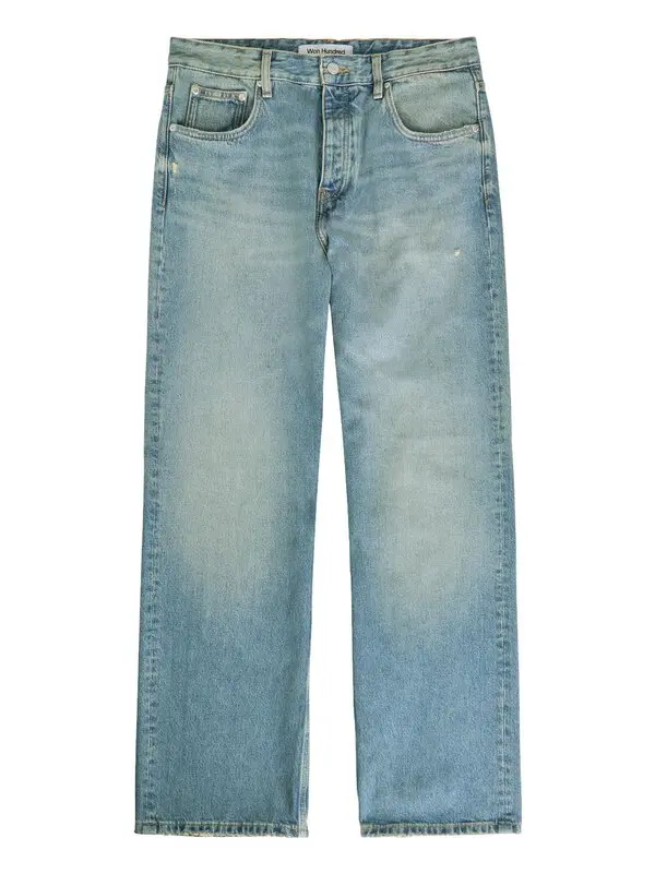 WON HUNDRED Genoa Straight-leg Jeans - Mid Blu