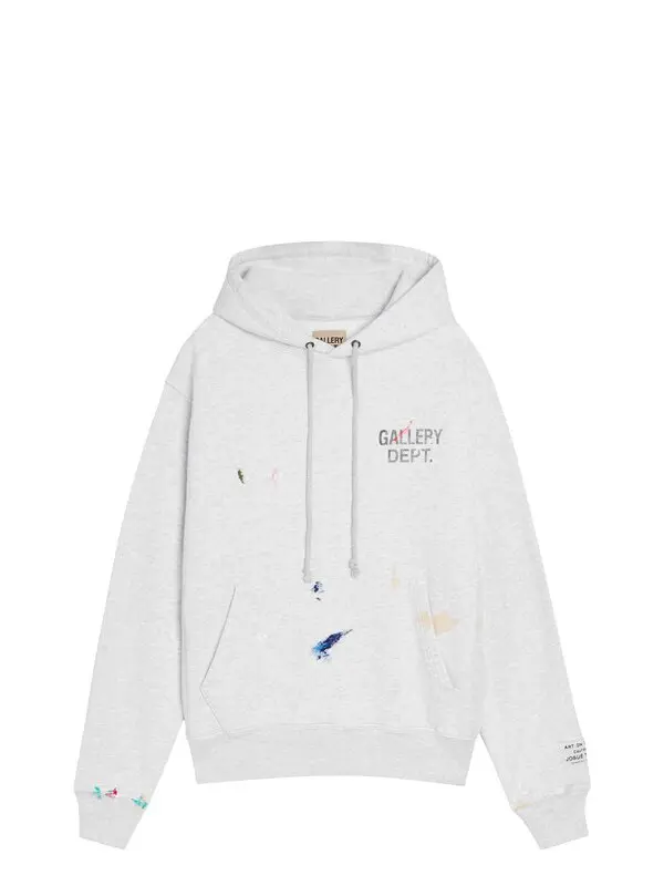 GALLERY DEPT. Paint Splatter-effect Cotton-blend Sweatshirt - Grey
