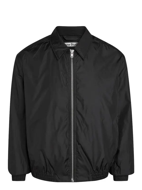 Acne Studios Logo-print Nylon Jacket - Black