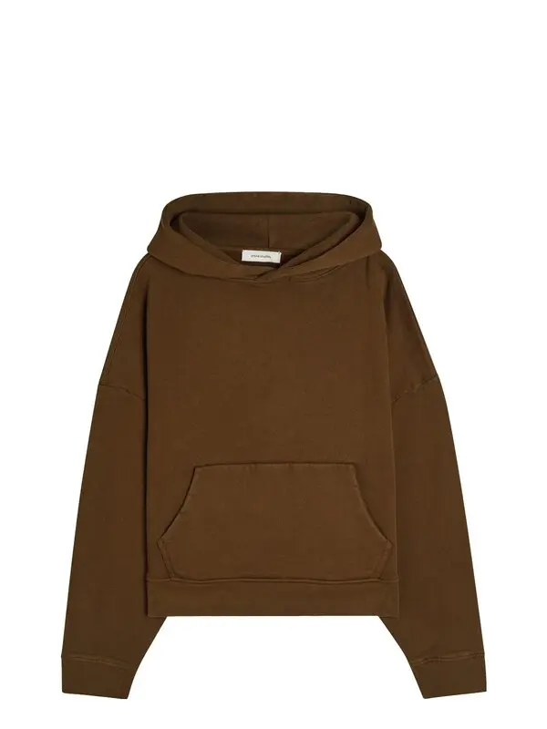 ENTIRE STUDIOS Heavy Hooded Cotton Sweatshirt - Brown
