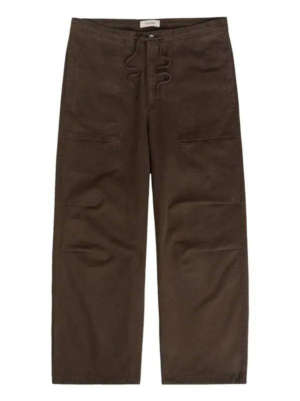 ENTIRE STUDIOS Barren Wide-leg Denim Cargo Trousers - Brown