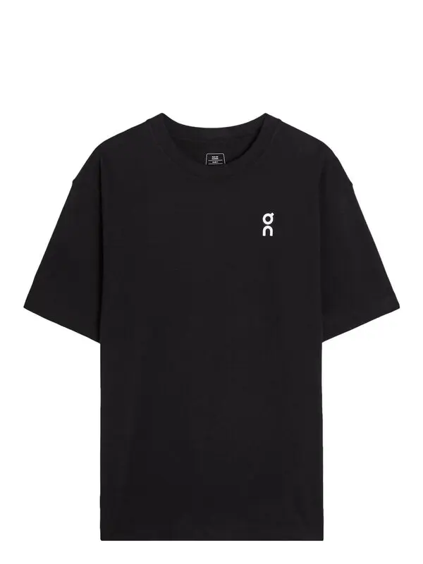 On Club T Logo Cott T-shirt - Black