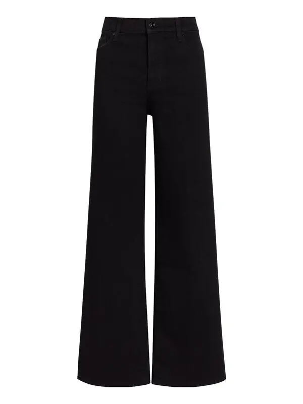 FRAME Le Slim Palazzo Wide-leg Jeans - Black
