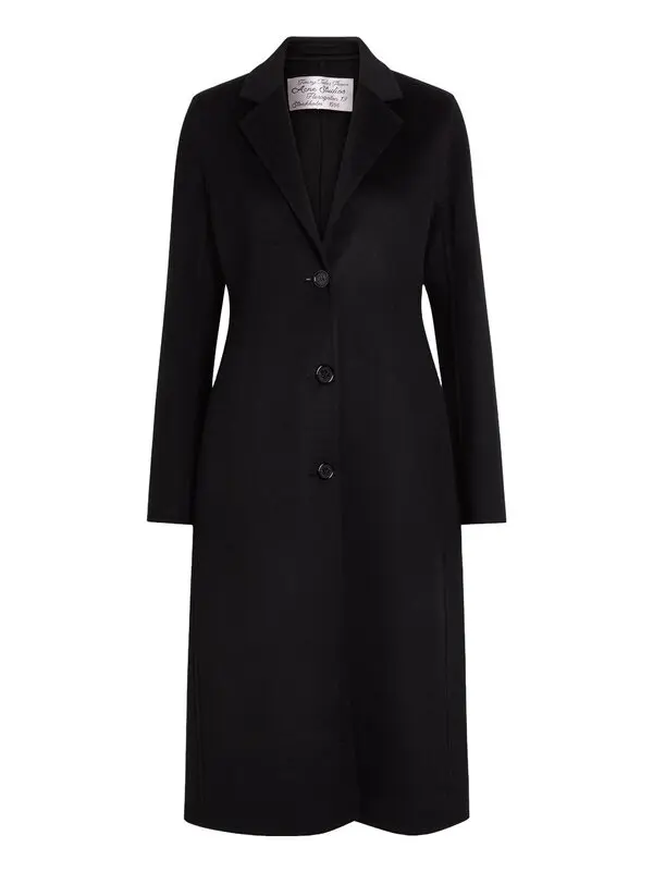 Acne Studios Fitted Wool-blend Coat - Black
