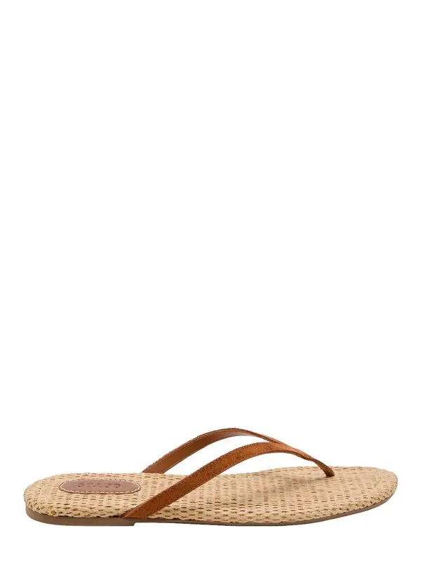 Staud Freja Thong Sandals - Brown