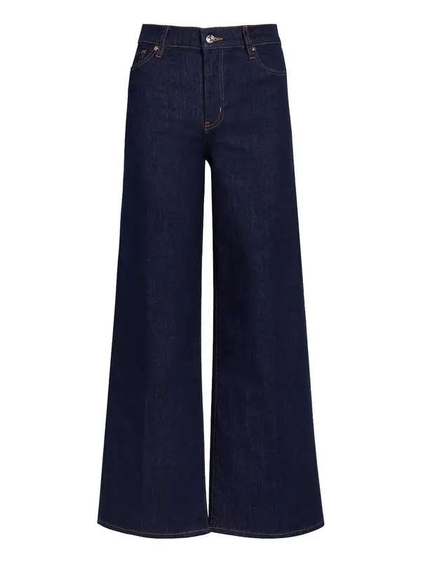 FRAME Le Slim Palazzo Wide-leg Jeans - Navy
