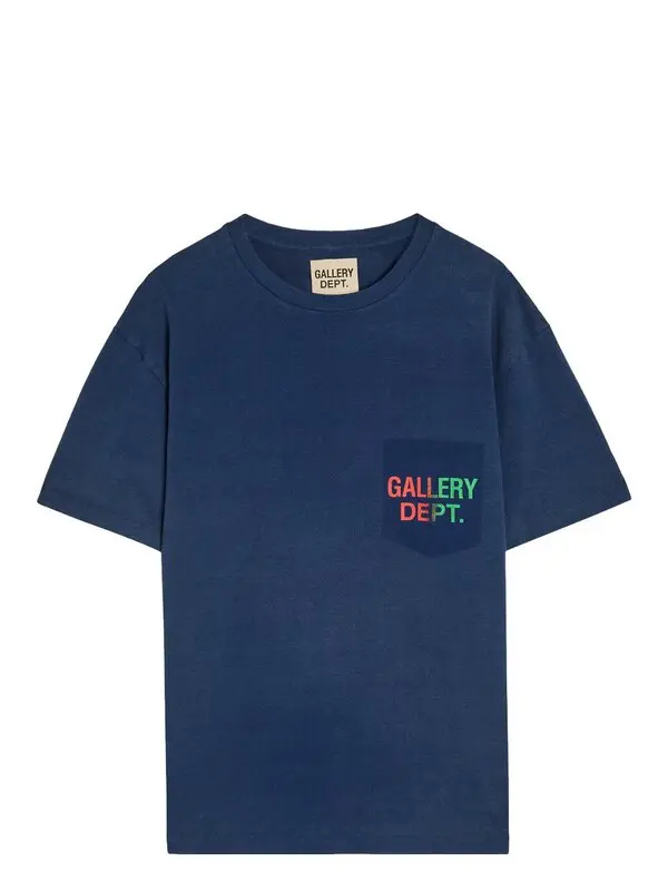 GALLERY DEPT. Boardwalk Logo-print Cotton T-shirt - Navy