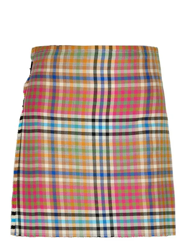 VIVIENNE WESTWOOD Checked Wool Mini Kilt - Multicoloured 1