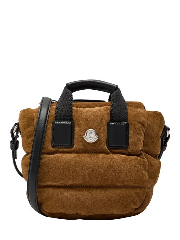 Moncler Caradoc Micro Suede Cross-body Bag - Brown