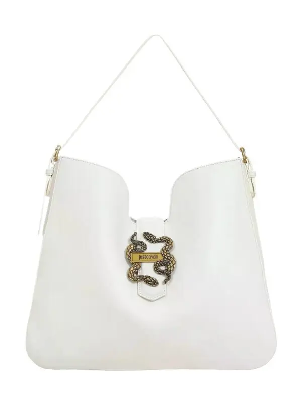 Just Cavalli Snake-detail Tote Bag - White