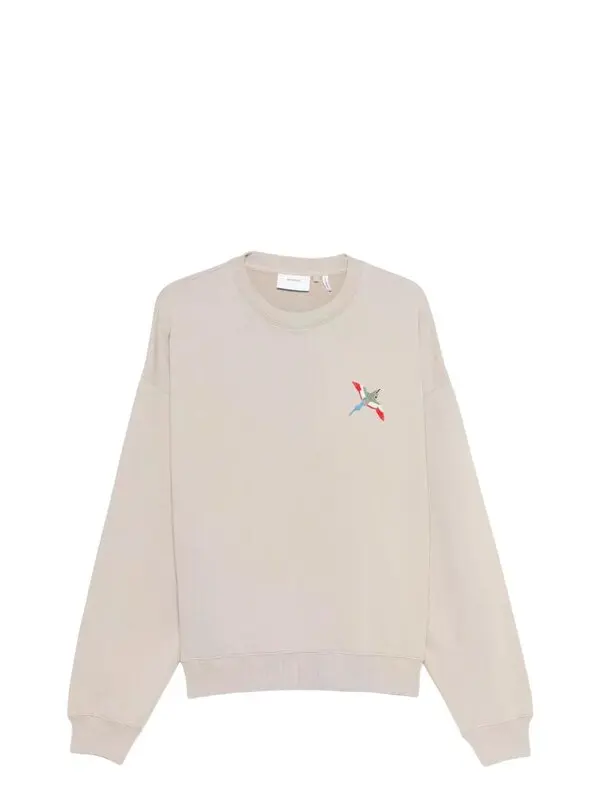 Axel Arigato Embroidered Crew-neck Sweatshirt - Neutrals