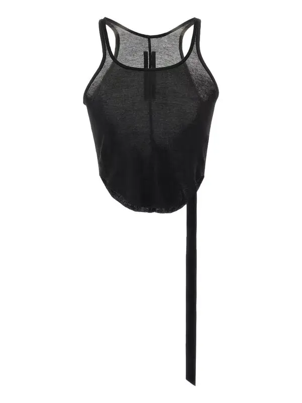 Rick Owens Sleeveless Cropped Top - Black