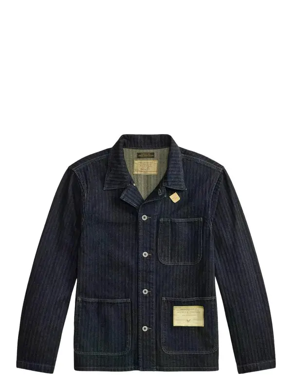 Ralph Lauren Striped Cotton Overshirt - Blue