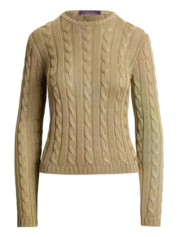 Ralph Lauren Cable-knit Crew-neck Sweater - Neutrals